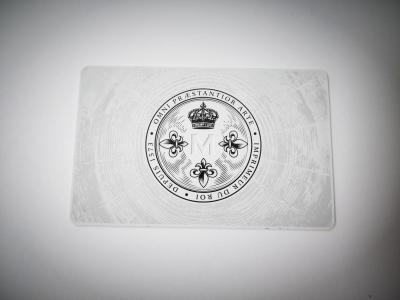 China Stainless Steel Printing Exquisite Metal Etched Business Cards for sale