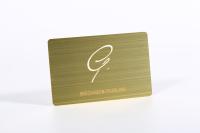 China High End Gold Plated Metal Membership Card Transparent for sale