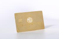 China High End Gold Plated Metal Membership Card Transparent for sale