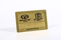 China High End Gold Plated Metal Membership Card Transparent for sale
