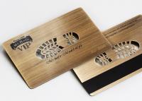 China Custom CR80 Colorful Printed Metal Copper Business Cards for sale