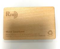 China 1K Engraved NFC Wooden Business Cards Digital Printing for sale