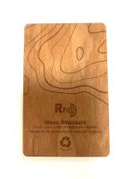 China 1K Engraved NFC Wooden Business Cards Digital Printing for sale