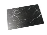 China Blister Coating 85x54mm Black Frosted Marble Business Card for sale