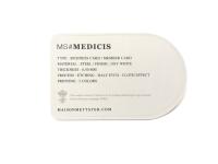 China Silk Print 0.3mm White Metal Business Cards Stainless Steel for sale