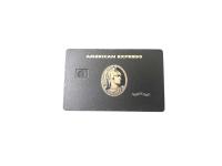 China Small Chip Hole Engrave Black Steel Business Cards Frosted for sale