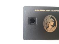 China Big Chip Hole Frosted Laser Engrave Matt Black Metal Cards for sale