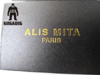 China 90*60mm Cardboard Envelope Packaging With Gold Hot Stamp for sale