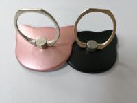 China Cat Shape Rose Gold Matte Black Mobile Phone Holder Ring for sale