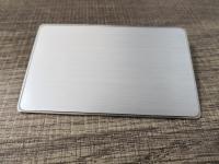 China 85x54mm Silver Brushed N-tage216 Nfc Metal Card 2cm Reading Distance for sale