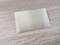 China 85x54mm Silver Brushed N-tage216 Nfc Metal Card 2cm Reading Distance for sale