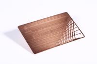 China Frosted Stainless Steel Metal Business Cards For Night Bar Shop for sale