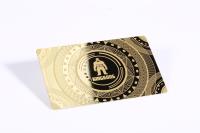 China Frosted Stainless Steel Metal Business Cards For Night Bar Shop for sale