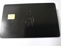 China Customized Black Metal Business Cards With 4428 Big Chip for sale