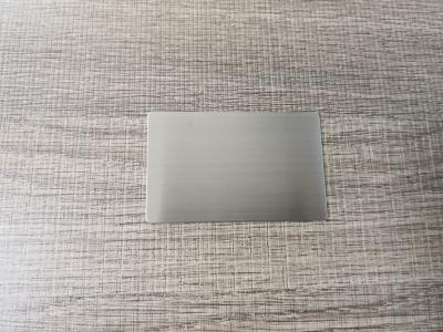 China NFC N-tage213 Metal RFID Card Stainless Steel Brushed For Entrance for sale