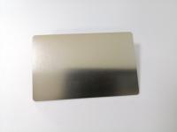 China Brushed 0.8mm Thickness Metal Business Cards Etching Logo for sale