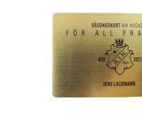 China QR Code Metal Membership Card Brass Black Printing Brushed for sale