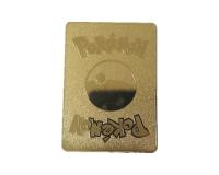 China 0.4mm Thickness Charizard Collection Card Vmax DX GX Pokemon Metal Gold Plated for sale