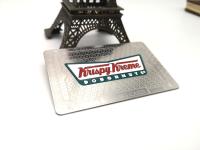 China 85x54mm Custom Enamel Metal Membership Card Colored Glossy for sale