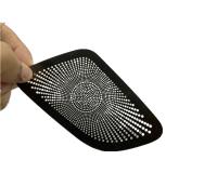 China 0.2mm Thick Metal Label Plates Stainless Steel Mesh Radio Sheet Etched Speaker Plate for sale