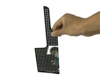 China 0.2mm Thick Metal Label Plates Stainless Steel Mesh Radio Sheet Etched Speaker Plate for sale