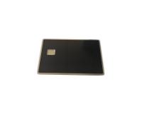 China Mirror Gold Sliver Red Black Blank Metal Credit Card With Chip Slot for sale