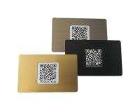 China N-tage213 / 215 / 216 Nfc Metal RFID Card Customized Black Silver for sale