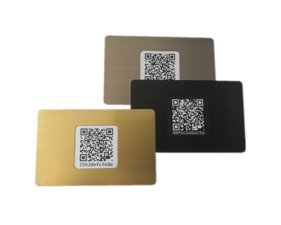 China N-tage213 / 215 / 216 Nfc Metal RFID Card Customized Black Silver for sale