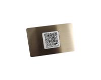 China N-tage213 / 215 / 216 Nfc Metal RFID Card Customized Black Silver for sale