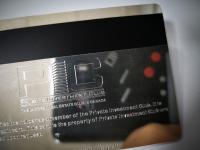 China Sterling Silver Metal Membership Card With Hico Magnetic Stripe for sale
