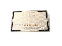China Sterling Silver Metal Membership Card With Hico Magnetic Stripe for sale