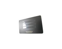 China Unique Matte Black Metal Business Cards CR80 With Glossy Uv Printing Logo for sale