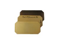 China OEM Brass Bronze Tag Metal Label Plates Etch Logo For Bag for sale