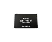 China 85x54mm SS304 Metal Business Cards Electronc Plate Black Color for sale