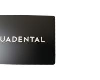 China 85x54mm SS304 Metal Business Cards Electronc Plate Black Color for sale