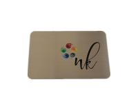 China Stainless Steel Brushed Color Metal Business Cards Print Logo for sale