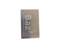 China 0.3mm Metal Membership Card 304 Steel Laser Engrave Bespoke Logo for sale
