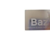 China 0.3mm Metal Membership Card 304 Steel Laser Engrave Bespoke Logo for sale