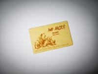 China Laser Engraved Business Wood Card  NFC  1K 13.56mhz for sale