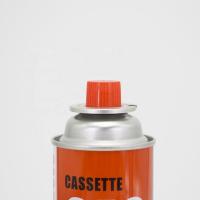 China OEM One Inch Butane Camping Gas Furnace Valve 223g With Red Cover For Aerosol Cooking Canister for sale