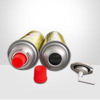 China OEM One Inch Butane Camping Gas Furnace Valve 223g With Red Cover For Aerosol Cooking Canister for sale