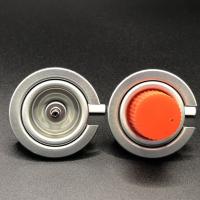 China Tinplate And PP Material Butane Gas Valve with Straight Shape and Buna Inner Gasket for sale