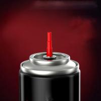 China Custom Logo Butane Torch Fill Valve With Adapter Tinplate Mounting Cup for sale