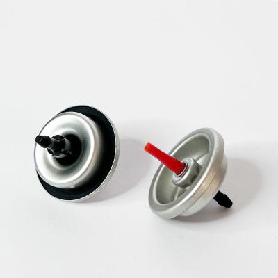 China Metal & Plastic Gas Refill Valve with Red Plastic Butane Gas Stem for sale
