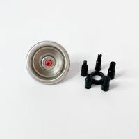 China Metal & Plastic Gas Refill Valve with Red Plastic Butane Gas Stem for sale