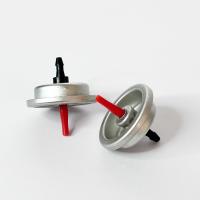 China Metal & Plastic Gas Refill Valve with Red Plastic Butane Gas Stem for sale
