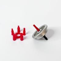 China Inverted Housing Gas Lighter Refill Valve with Down Dimples Fitting for sale