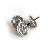 China Universal Butane Lighter Gas Refill Valve with Plastic/Metal Stem and Down Dimples Mounting Cup for sale