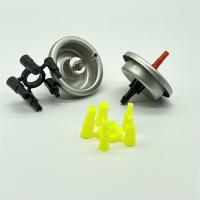 China 1 Inch Butane Lighter Refill Valve with Buna Gasket and Stainless Steel Spring for sale