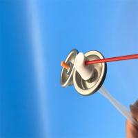 China Standard Natural Spray Paint Aerosol Valve Clear Lacquered Tinplate Mounting Cup for sale